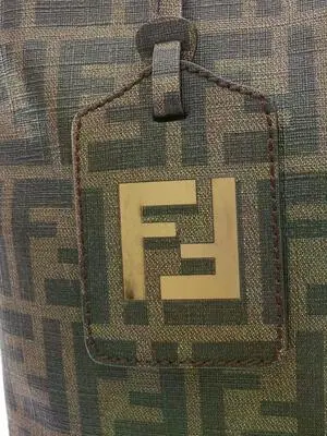 Fendi 2010s Zucca Shoulder Bag - Brown