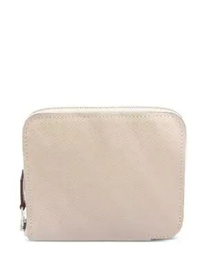 Hermès 2022 Azap Compact Epsom Leather Wallet - Neutrals