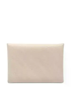 Hermès 2024 Calviduo Evercolor Coin Purse - Neutrals