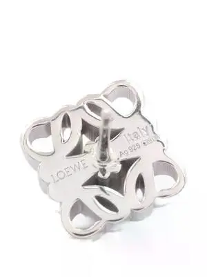 Loewe Tone Sterling Anagram Cutout Earrings
