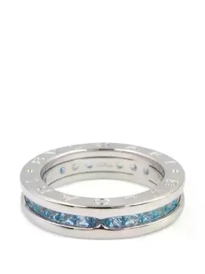BVLGARI 2010s B.zero1 Blue Topaz Ring - Silver