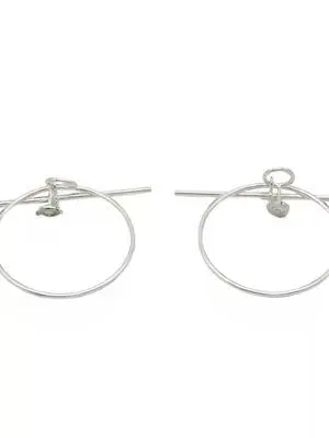 Hermès 2010s Loop Mm Earrings