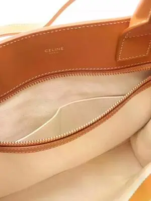 Celine 2000 Vertical Cabas Tote Bag - White