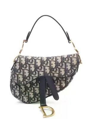 Dior 2010s Saddle Oblique Handbag - Blue