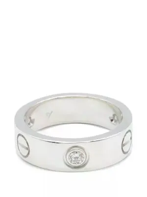 Cartier White Gold Diamond Ring - Silver