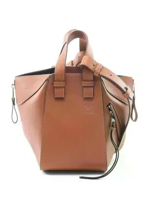 Loewe 2010s Hammock Leather Tote Bag - Brown