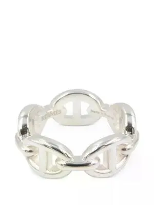 Hermès Sv925 Link Design Ring - Silver