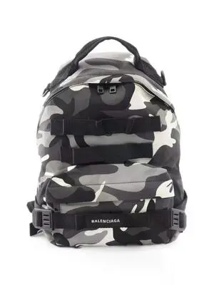 Balenciaga 2010s Small Army Multi-carry Camouflage Backpack - Grey