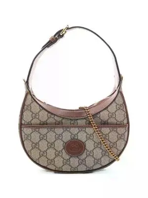 Gucci 2010s Gg Supreme Half-moon Handbag - Neutrals
