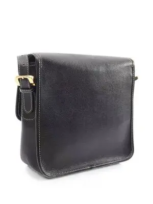 Loewe 2000s Anagram-embossed Crossbody Bag - Black