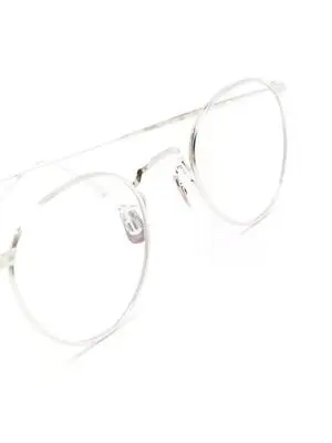 EYEVAN7285 Metallic Round-frame Glasses