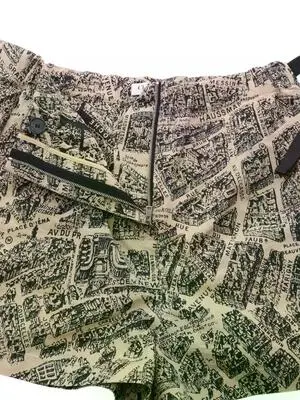 Dior Map Of Paris Print Wrap Shorts