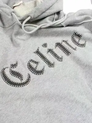 Celine Studded Logo Hoodie