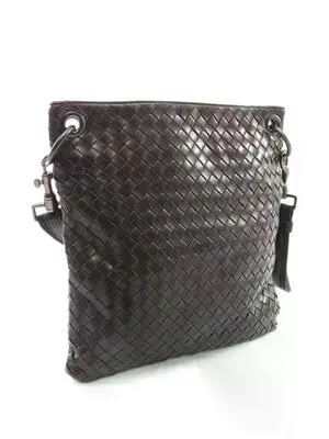 Bottega Veneta Intrecciato Shoulder Bag - Brown