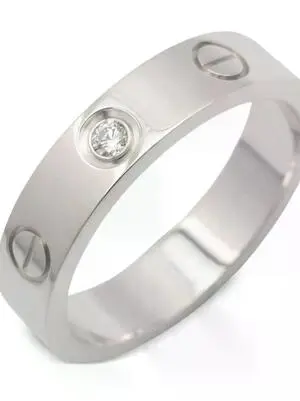 Cartier 18k White Gold Diamond Love Ring