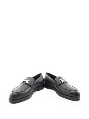 Hermès 2020s Faubourg-h Plaque Loafers