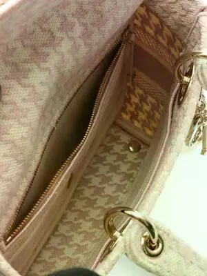 Dior 2010s Medium Lady D-lite Two-way Handbag