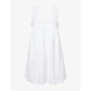 Dissh Miranda Lace-trim Cotton-blend Mini Dress - White