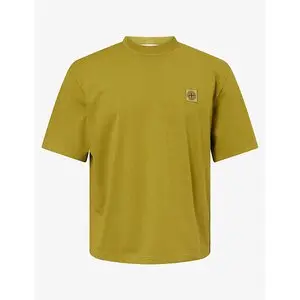Stone Island Dyed-patch Logo Cotton T-shirt