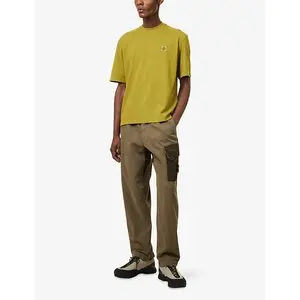 Stone Island Dyed-patch Logo Cotton T-shirt