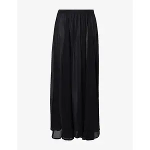 Dissh Sheer Maxi Skirt With Split Seam