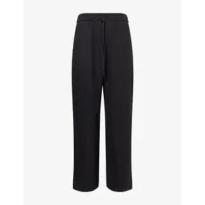 THE COUTURE CLUB Cupro Panelled Woven Trousers - Black
