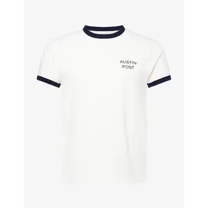 AUSTIN POST Ringer God Bless Cotton T-shirt
