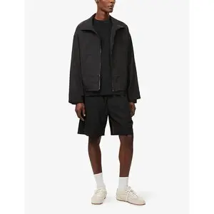 THE COUTURE CLUB Cupro Panelled Woven Shorts