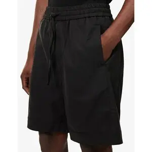 THE COUTURE CLUB Cupro Panelled Woven Shorts