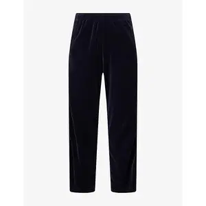 AUSTIN POST Sunset Velour Cotton Jogging Bottoms - Navy