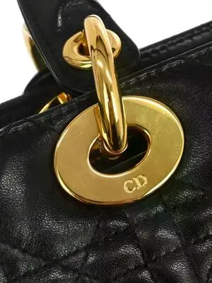Dior 2020 Lady Cannage Handbag - Black