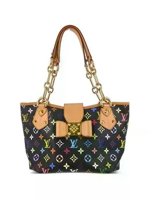 LOUIS VUITTON 2011 Annie Mm Monogram Multicolore Tote Bag - Black