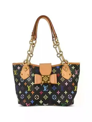 LOUIS VUITTON Monogram Multicolore Annie Mm Tote Bag - Black