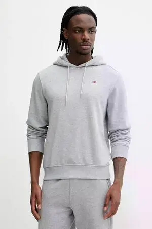 NAPAPIJRI Logo-embroidered Hoodie - Grey