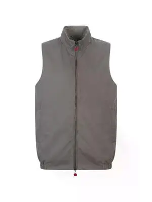 Kiton High-neck Reversible Gilet - Grey