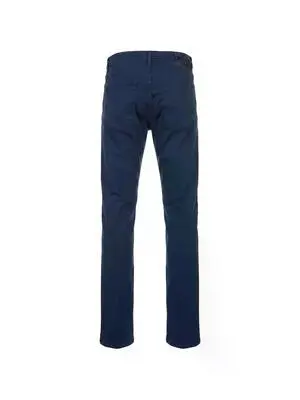 Kiton Logo-patch Trousers - Blue