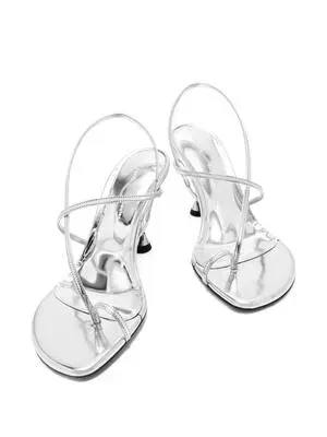 Proenza Schouler Strappy Heeled Sandals - Silver