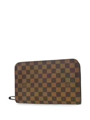 LOUIS VUITTON 2002 Damier Ebène Saint Louis Clutch Bag