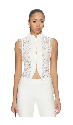 MORE TO COME Kally Lace Top In . Also - Ivory