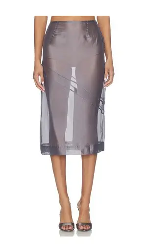 Majorelle Tilda Midi Skirt In . Also - Grey
