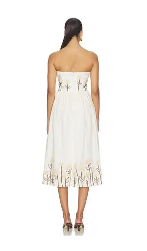 Agua Bendita Pruna Midi Dress