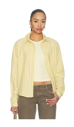 ALL THE WAYS Julie Button Up Top In . Also - Yellow