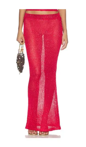 Superdown Miranda Maxi Skirt In . Also - Red