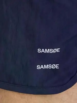 SAMSOE SAMSOE Logo-print Swim Shorts