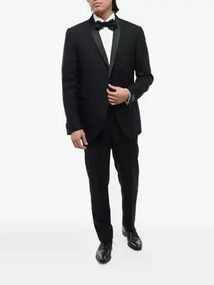 Corneliani Academy Shawl-collar Wool Jacket - Blue