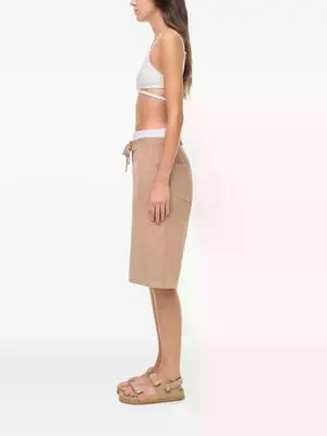 Simkhai Whitaker Leather Shorts