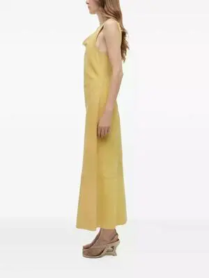 Simkhai Bridger Cowl-neck Suede Midi Dress