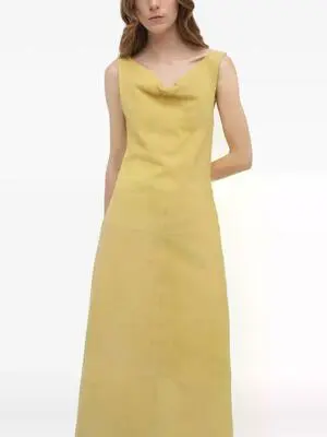 Simkhai Bridger Cowl-neck Suede Midi Dress