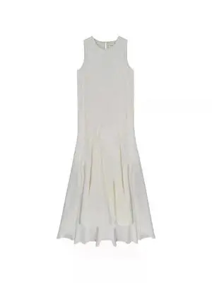 PARAH Sleeveless Flared-skirt Maxi Dress - Neutrals