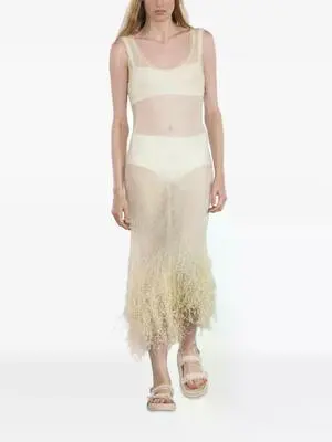 Simkhai Irisa Sequin-embellished Midi Dress - Neutrals